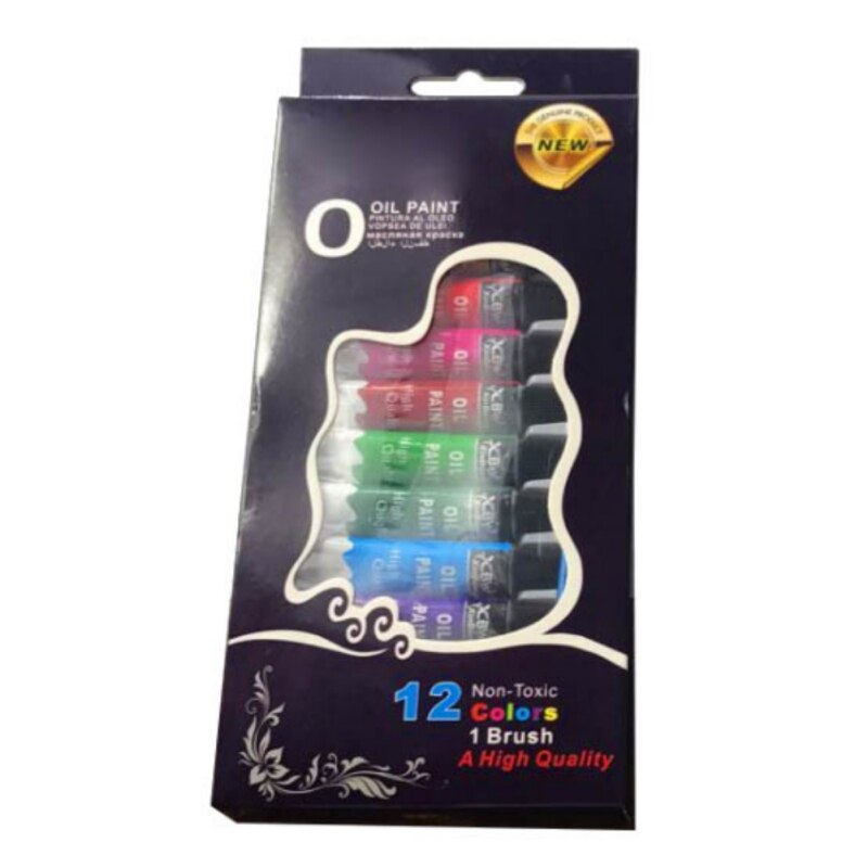 12 Colors Tube Oil Paints Art For Artists Canvas P... – Grandado