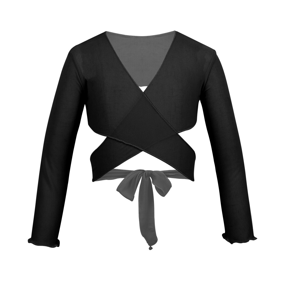 Girls Ballet Wrap Long Sleeve Gymnastics Leotard S... – Grandado