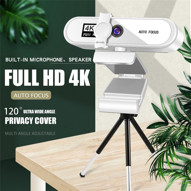Hd 1080P Full Cover Webcam 2K 4K Pc Autofocus Webc... – Grandado
