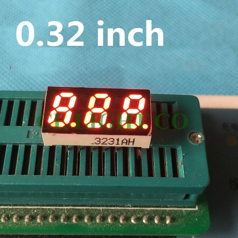 RED 7 Segment led display 3bit 3 bit Common cathod... – Grandado