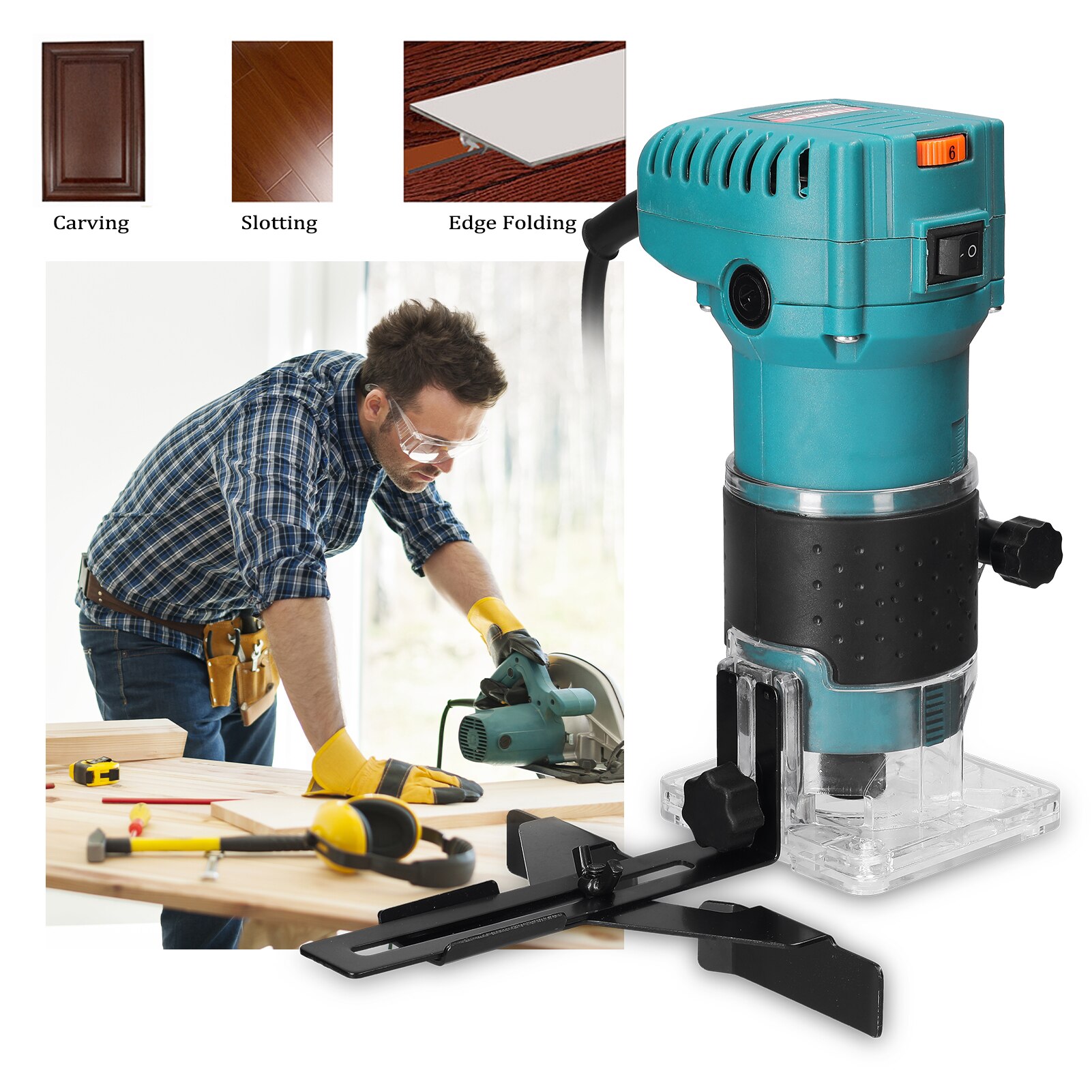 Speed Adjustable Woodworking Electric Trimming Ele... – Grandado