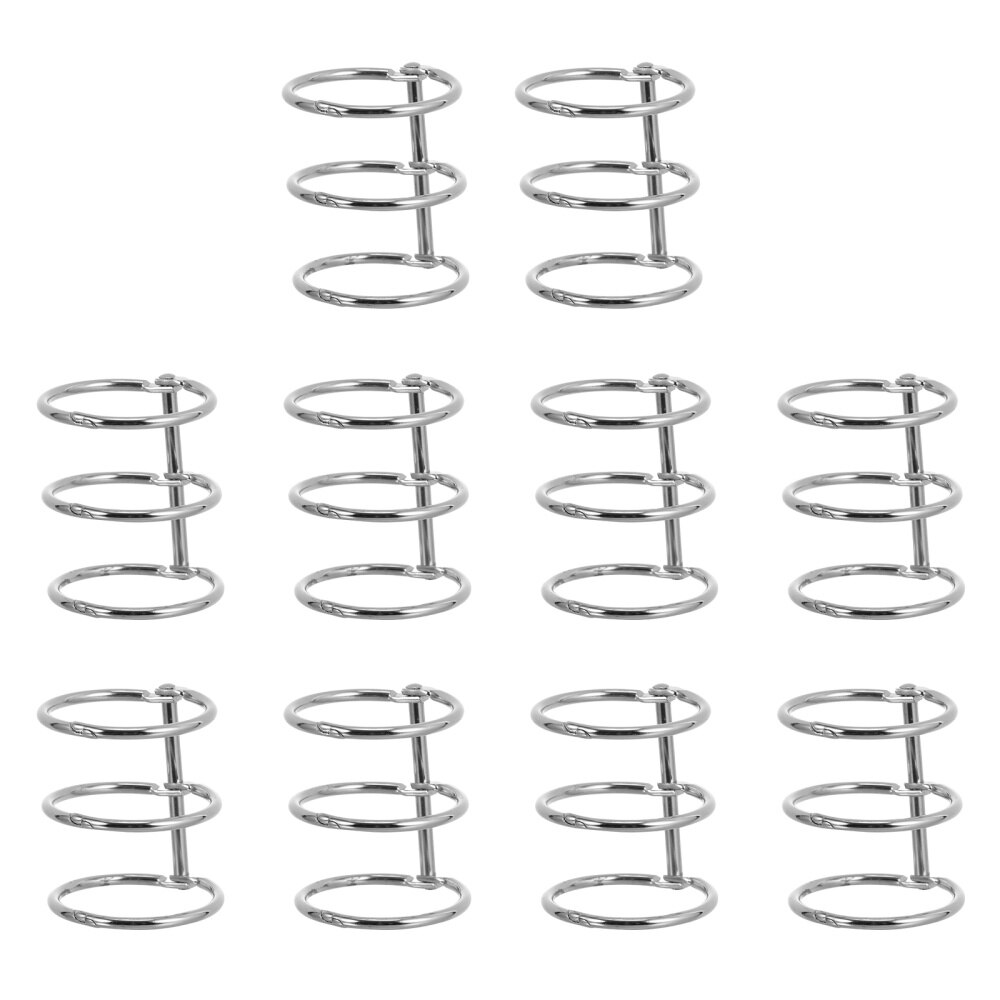 10Pcs Praktische Binding Rings Loose Leaf Binding ... – Vicedeal