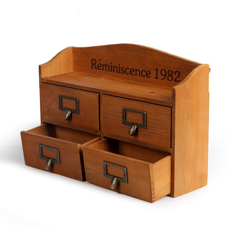 2 Lattices Small Size Desktop Wooden Small Storage... – Grandado