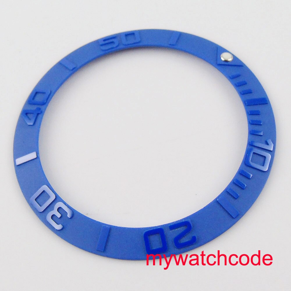 39.8mm black blue ceramic bezel insert for 43mm pa... – Grandado