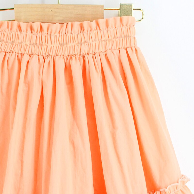 2-14Years 100% Cotton Kids Girls Pink Ruffle Skirt... – Vicedeal