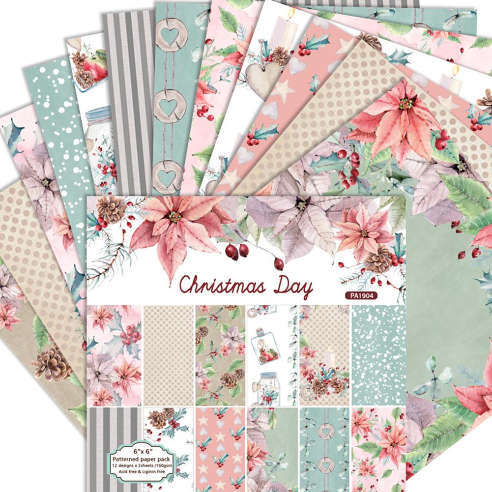 24 Sheets Christmas Day Scrapbooking Pads Paper Or... – Grandado
