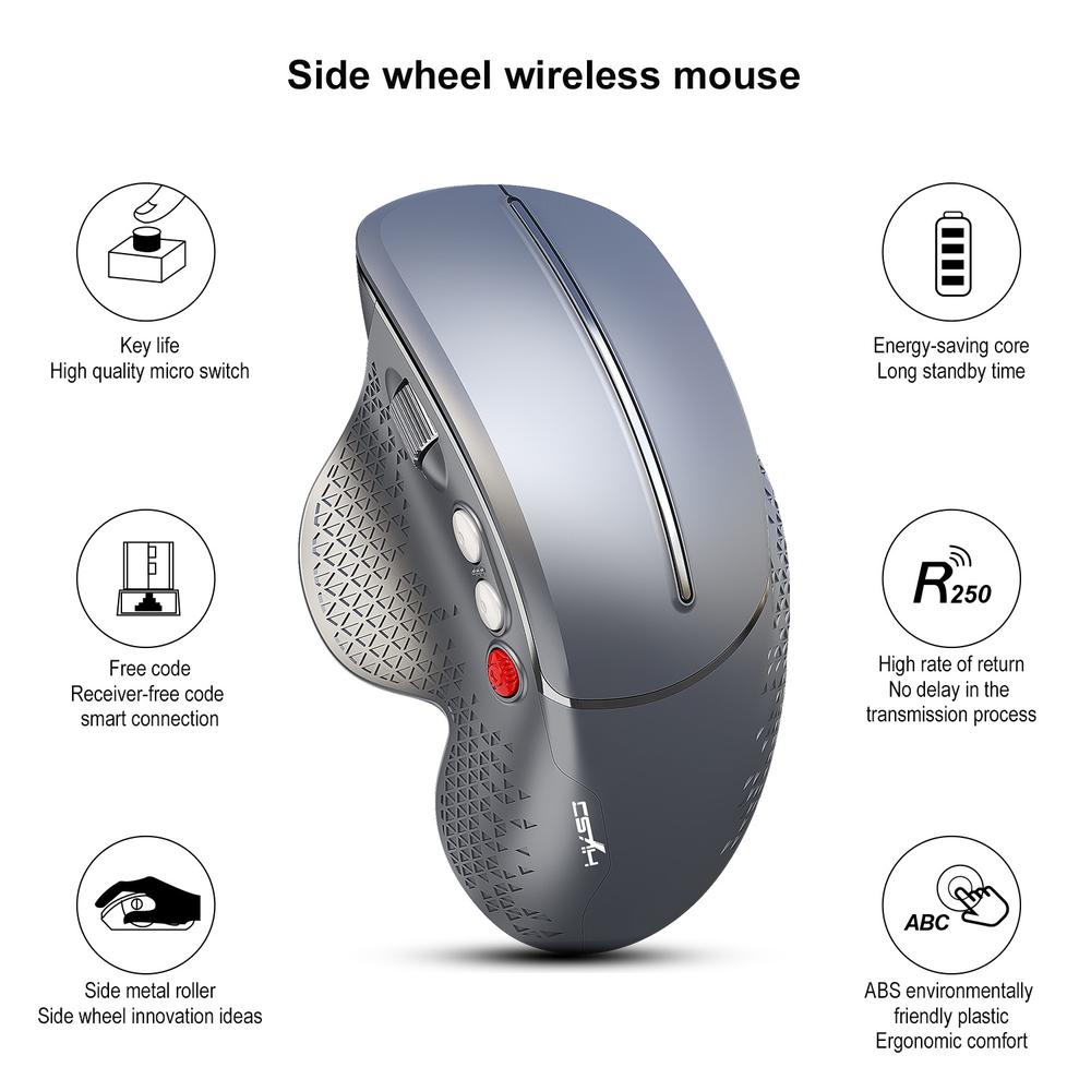 2.4G Wireless Verticale Computer Muis Ergonomisch ... – Vicedeal