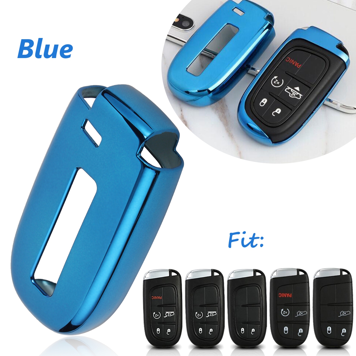 Tpu Remote Smart Key Cover Fob Case Shell Voor Dod... – Grandado