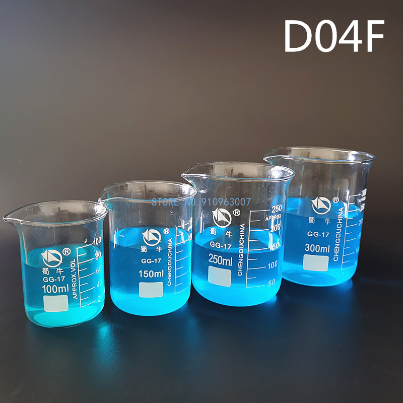 Factory 1set Lab Borosilicate Glass Beaker Heat Re Grandado