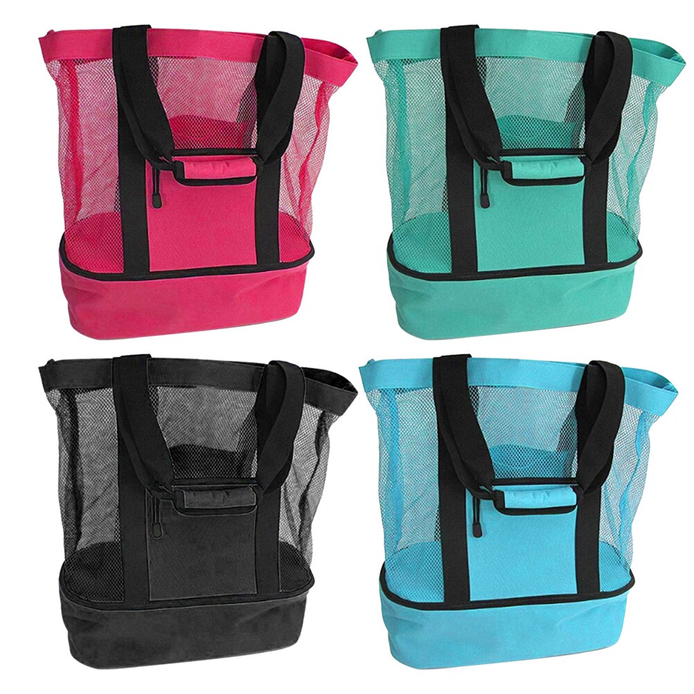 Portable Thermal Cooler Bag Double Layer Mesh Tran... – Grandado