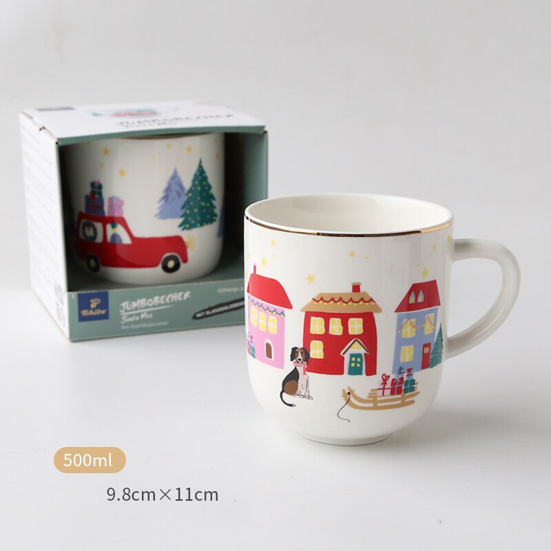 Christmas tableware, dinner plate, girl heart hand... – Grandado