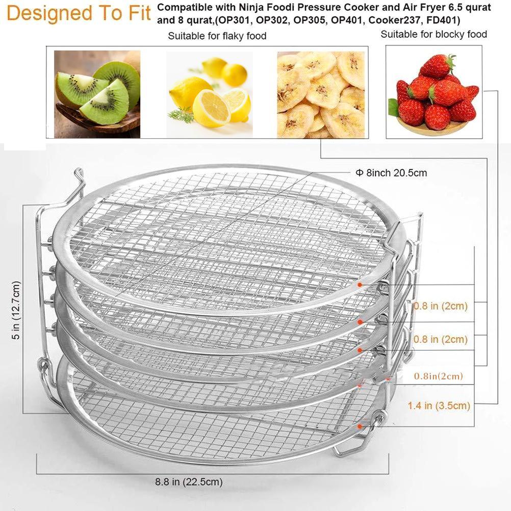 5 Tier Air Fryer Accessories Food Dehydrator Dryin... – Grandado