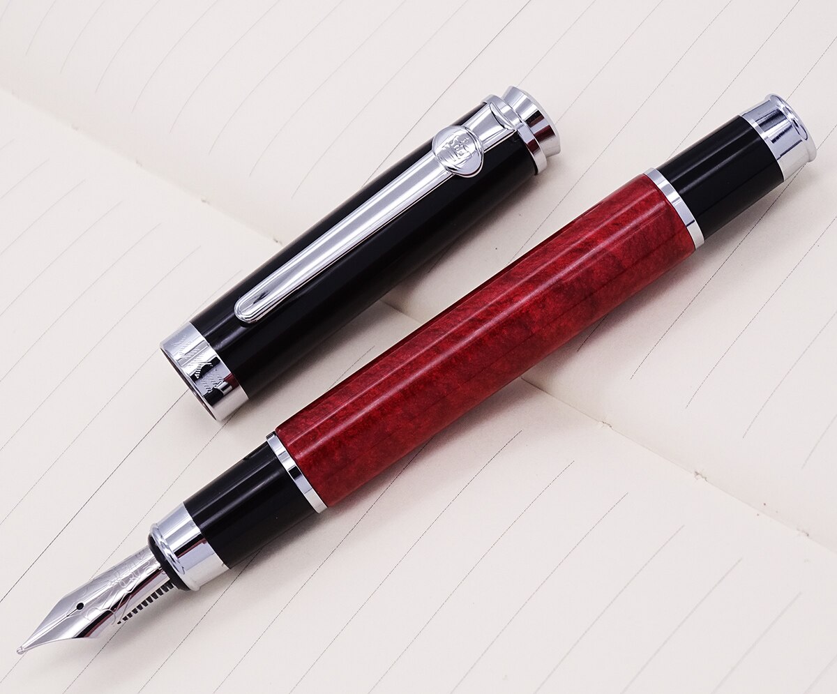 Duke Celluloid Red Fountain Pen Beautiful Quicksan... – Vicedeal