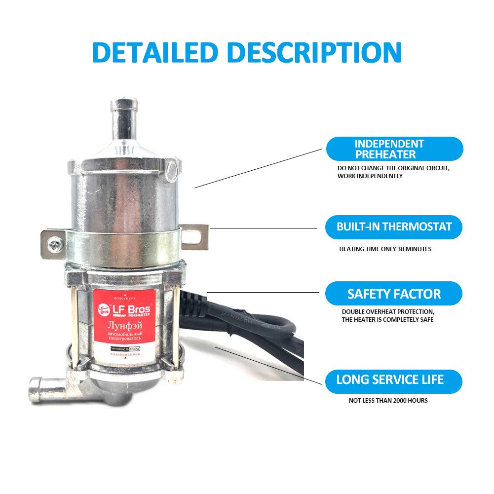 220V 3000W Automotive Engine Coolant Preheater Car... – Grandado