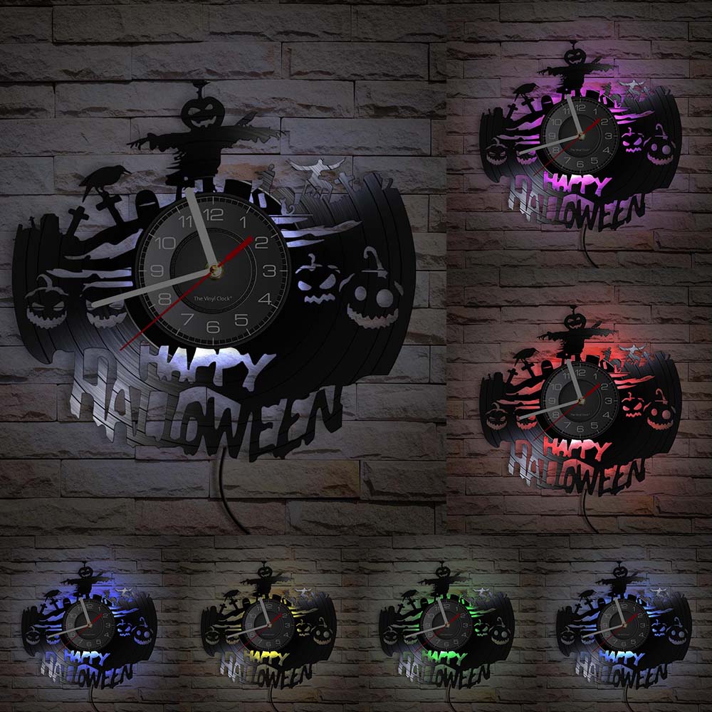 Dracula's Castle Handmade Wall Clock Halloween... – Vicedeal