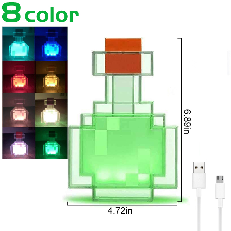 LED Lamp Changing Potion Bottle Lights Switches Be... – Vicedeal