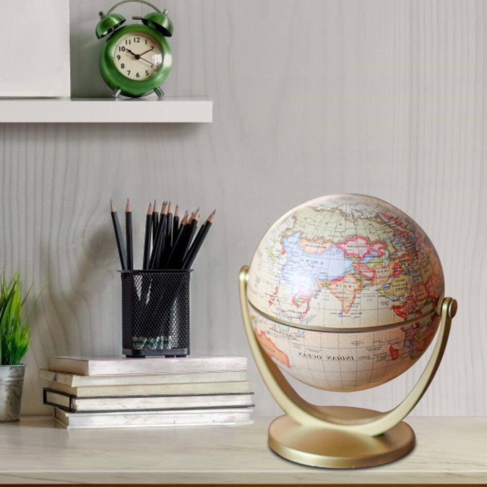Rotating Globe Model Retro English World Map Child... – Grandado