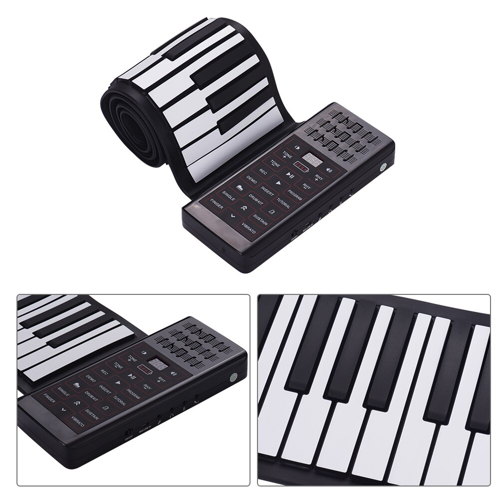 61 Keys Hand Roll Up Electric Piano Multifunction ... – Grandado