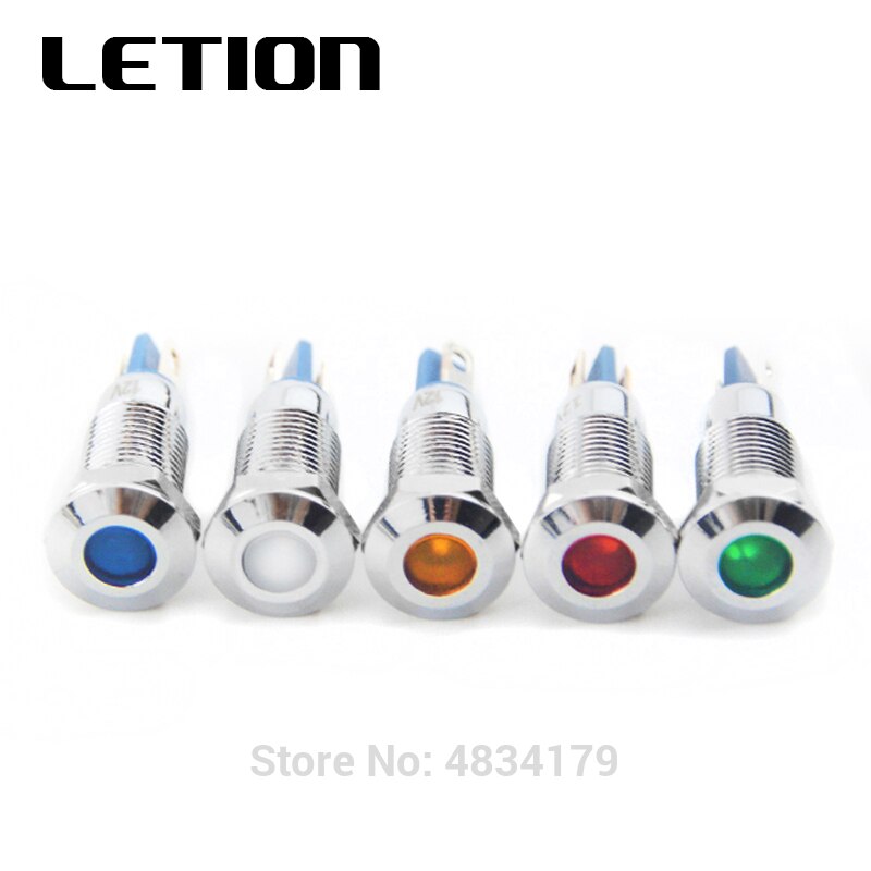 8mm Metal Indicator Light LED Blub Waterproof Sign... – Grandado