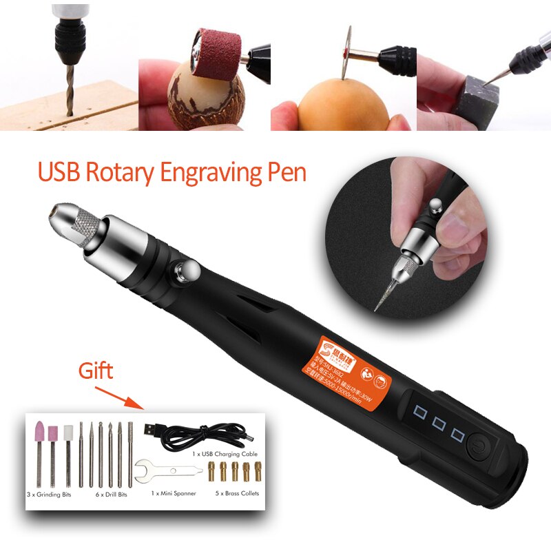 15000rpm USB Engraving Pen Mini Drill Rotary tool ... – Grandado