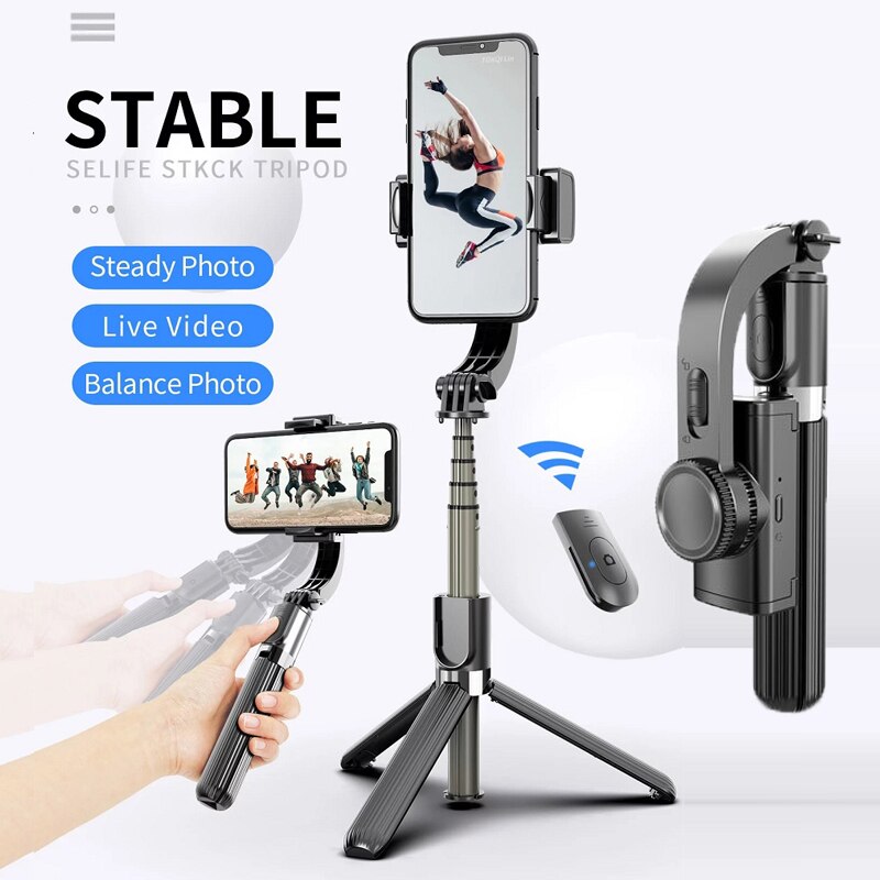 Roreta Handheld Verstelbare Gimbal Stabilizer Blue... – Grandado