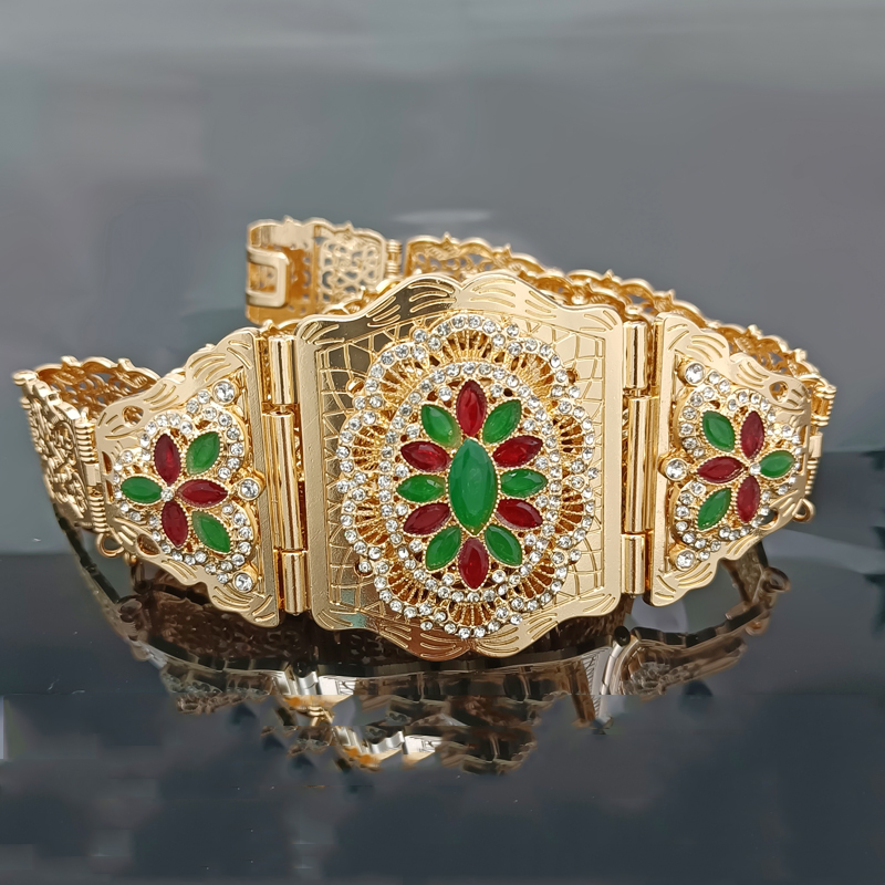 Moroccan Women's Wedding Dress Metal Belt Arab... – Grandado