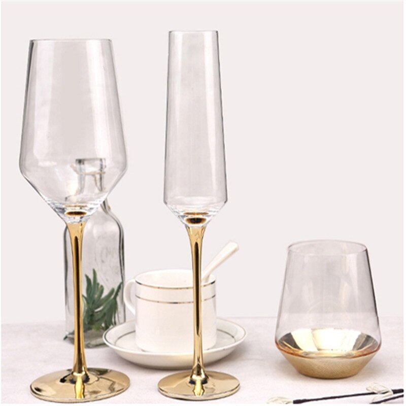 Gold Electroplating Wine Glasses Cup Luxury Lead-f... – Grandado