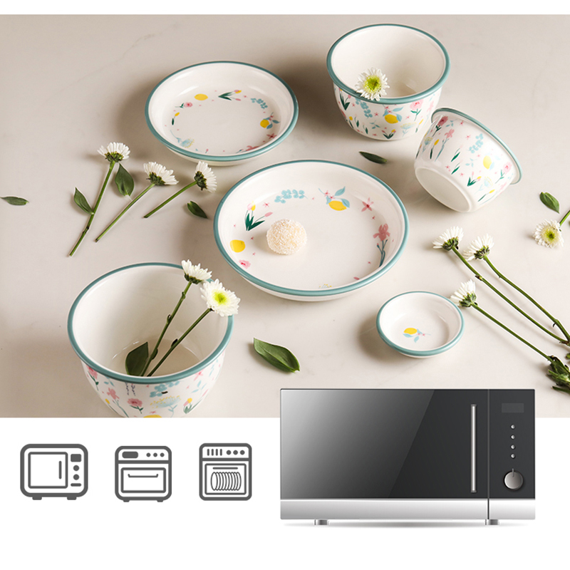 Housewares Kitchen Dishes and Plates Sets Green Si... – Grandado