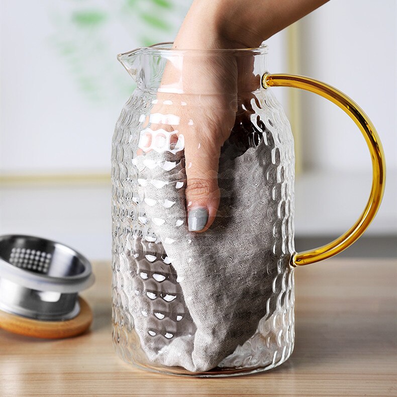 Oneisall water pitcher Glass Water Pot 1500Ml Heat... – Grandado