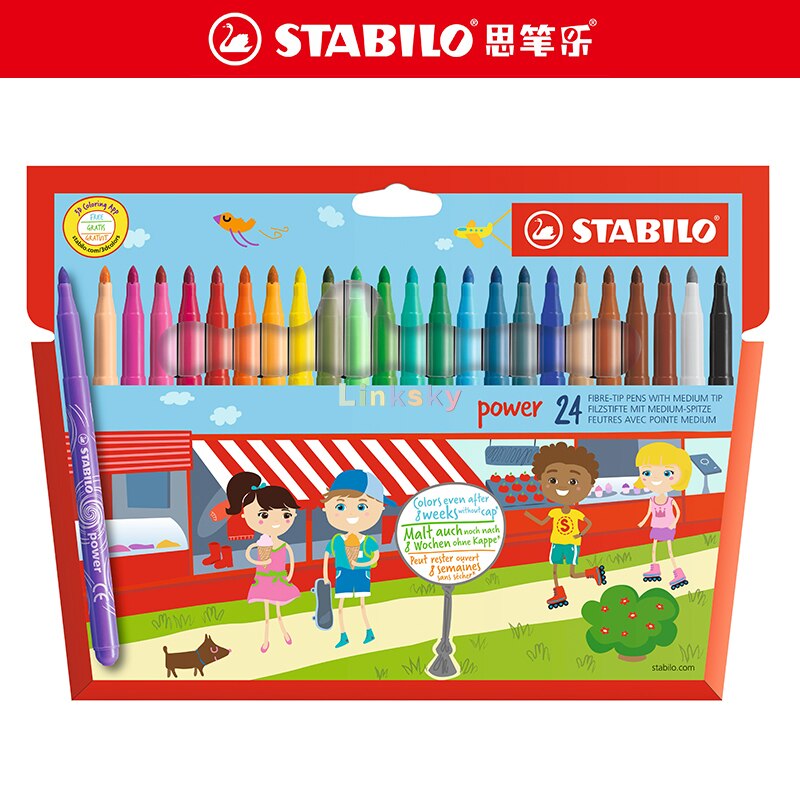 Stabilo 280 Power Viltstiften Fibre Tip Pennen-Set... – Grandado