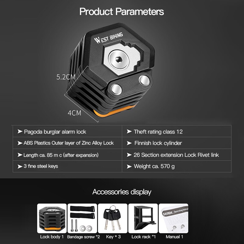 Bicycle Lock Bike Smart Bluetooth Remote Control L... – Grandado