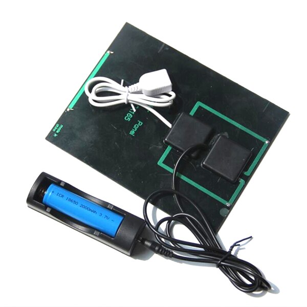 3.5W 5V Solar Panel With DC35MM Base For 18650 Rec... – Grandado