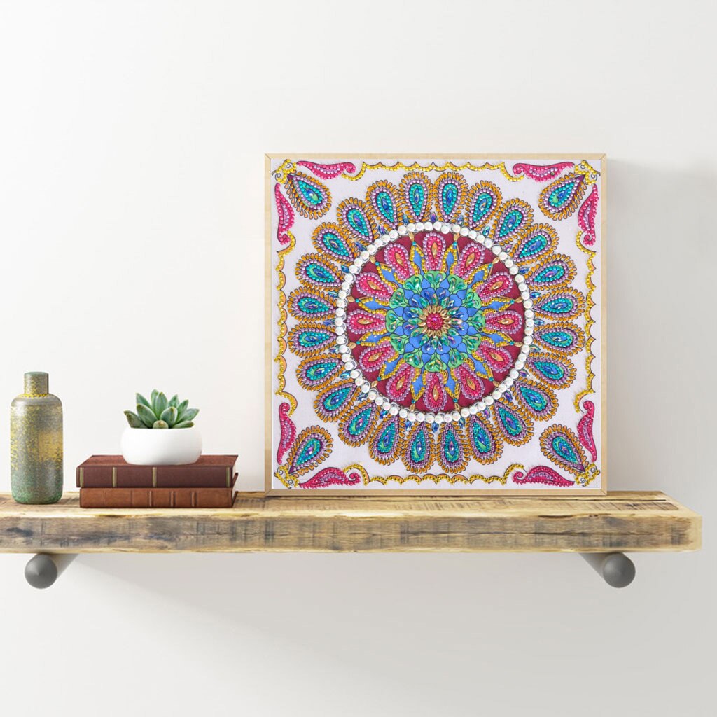 Speciale Vorm Diamant Schilderij Mandala Bloem Mod... – Grandado