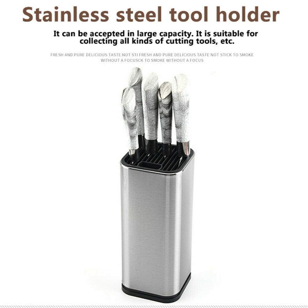 Stainless Steel Knife Stand Holder Block Scissor S... – Grandado