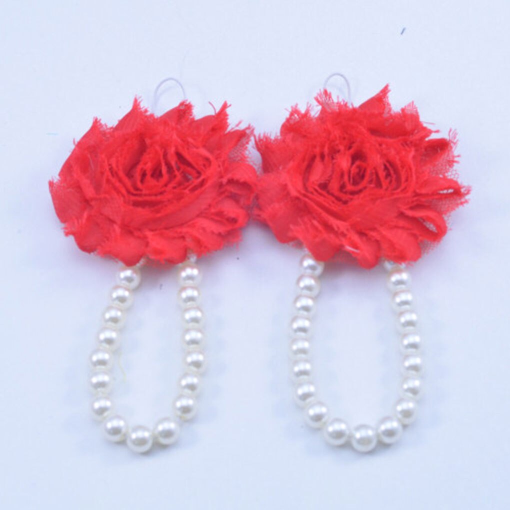 Baby Girls Barefoot Sandals Hair Foot Accessories ... – Grandado