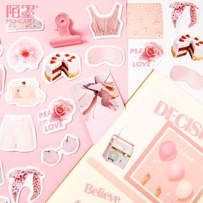 XINAHER 46 pcs/lot Pink sweet girl daily life pape... – Vicedeal