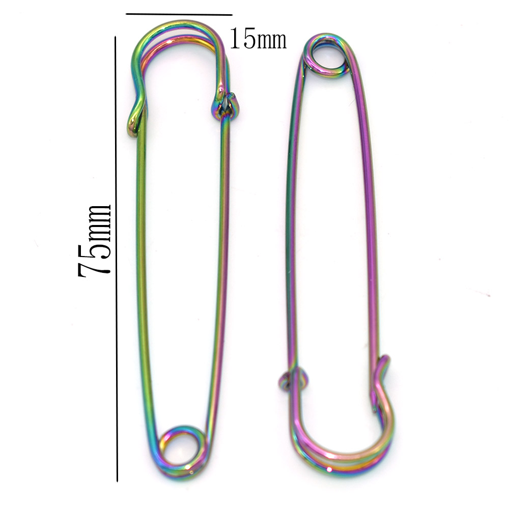 3''(75mm) Rainbow safety pin Clothing Shaw... – Grandado