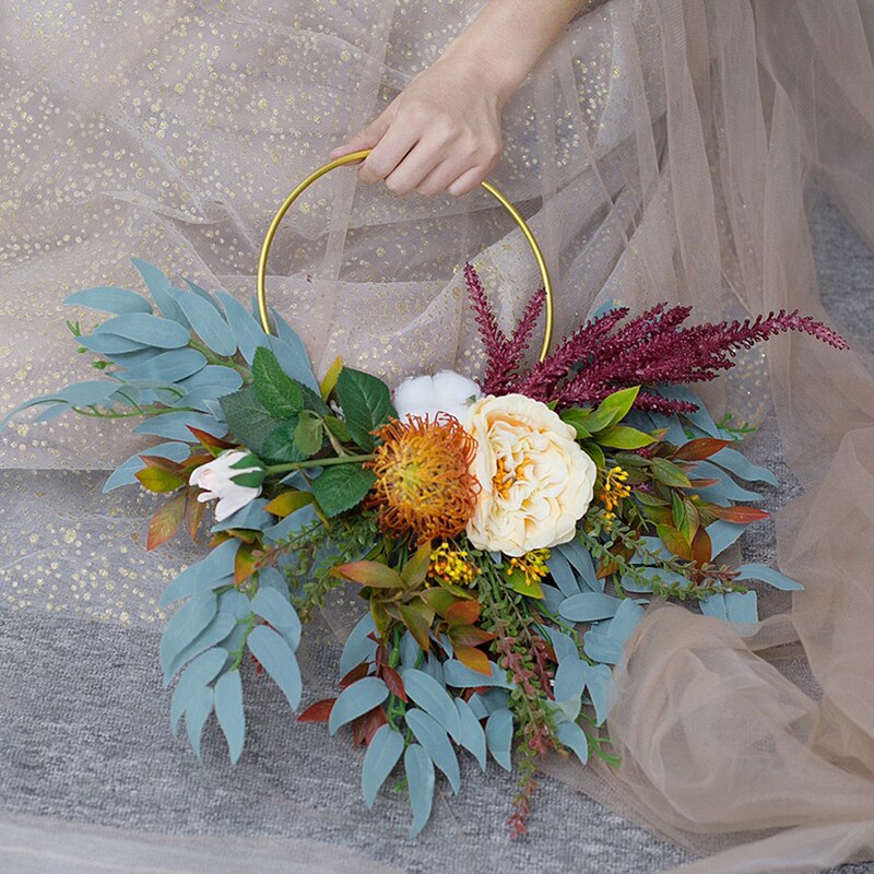 Natuurlijke Rotan Krans Rotan Diy Bruiloft Krans D... – Grandado