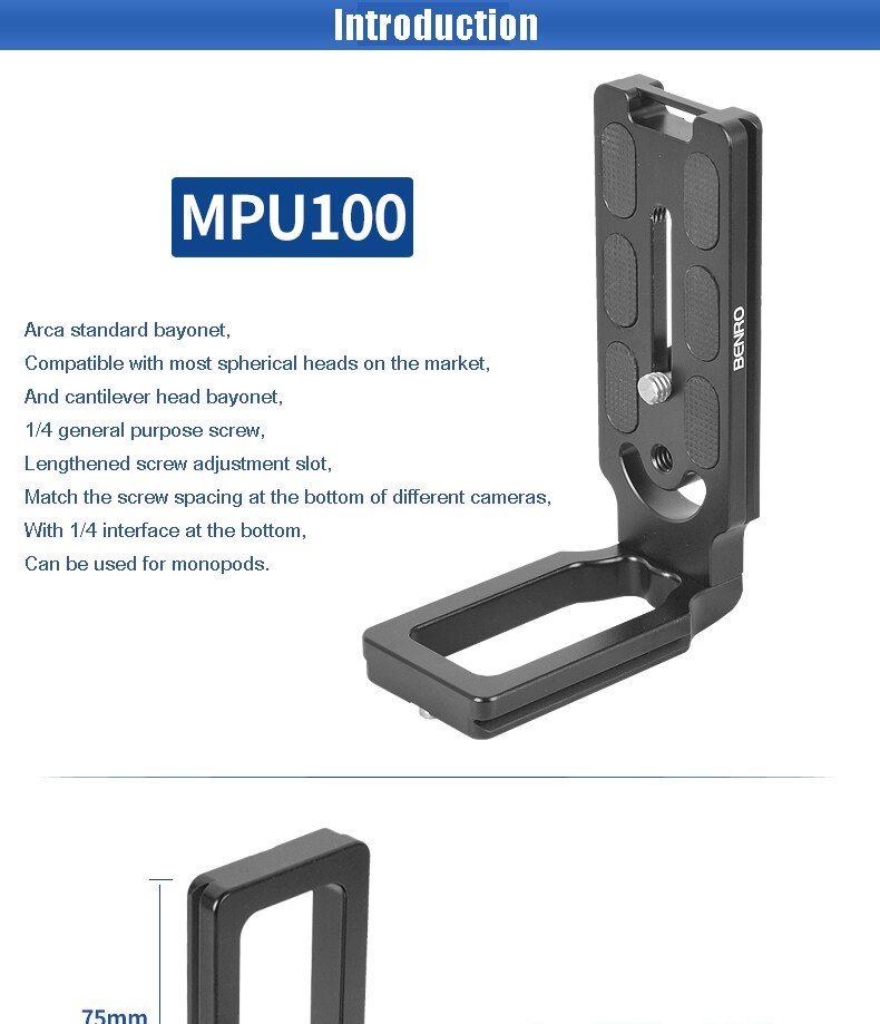 Andoer Universal MPU100 MPU105 Quick Release L Pla... – Vicedeal