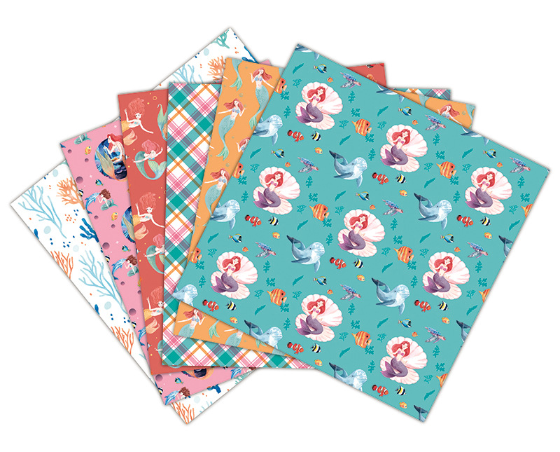 Papeles de Material Retro de sirena romántica, álb... – Grandado