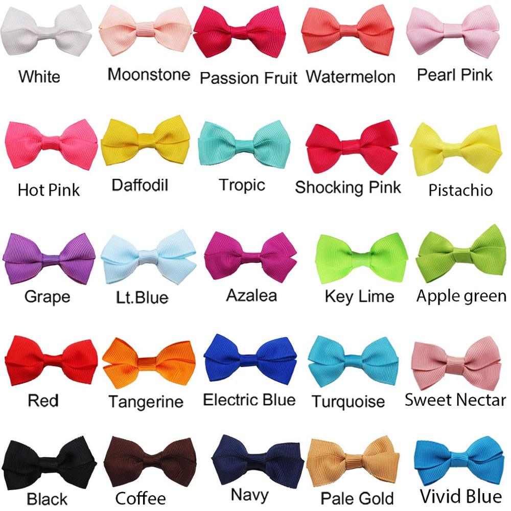 50PCS Tiny Baby Girls Hair Bows 2 Inch Grosgrain R... – Grandado