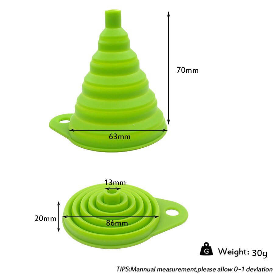 1pc mini silicone hopper Foldable Funnel Hopper Ki... – Vicedeal