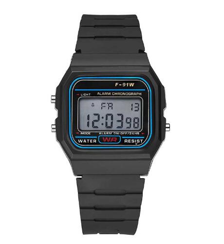 Led Digital Black plastic watches men's Sports Wat... – Vicedeal