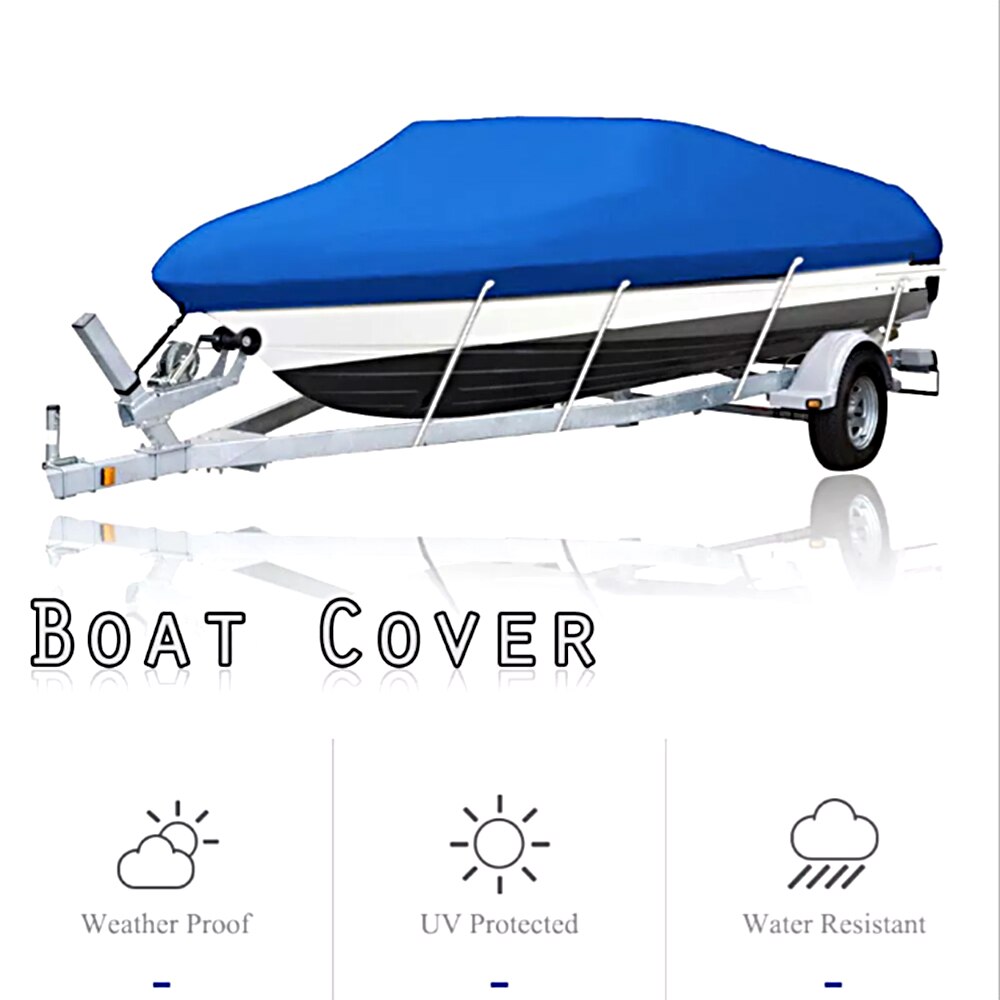 Boat Cover Waterproof Silver Reflective Fits Fishi... – Vicedeal