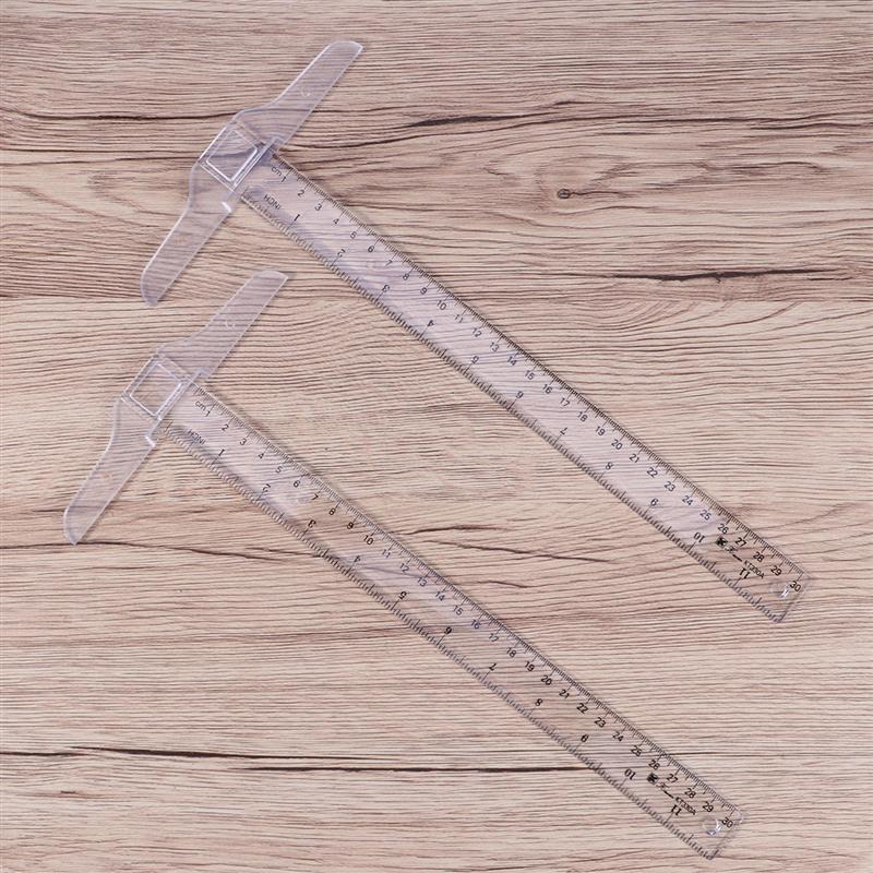 2pcs 30cm T-Square Double Side Scale Plastic Measu... – Grandado
