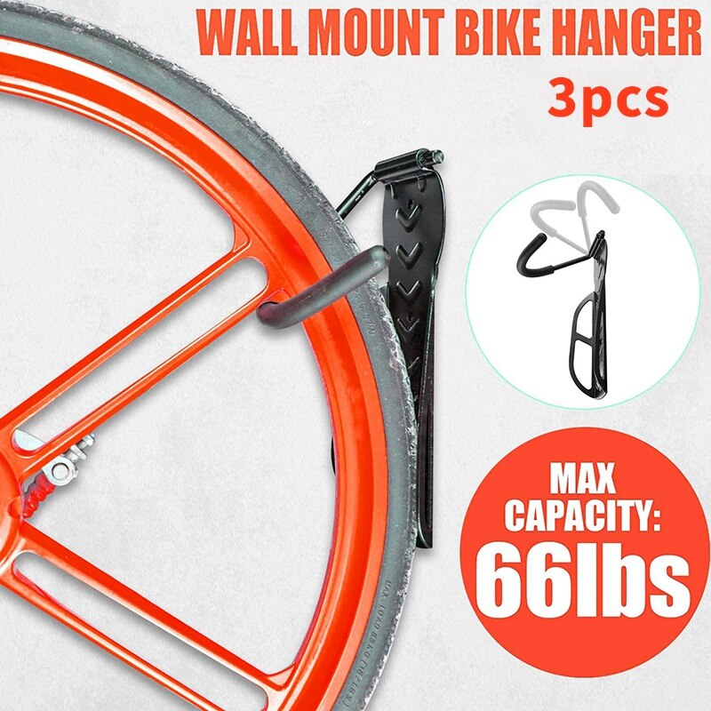 3Pack Bike Wall Mount Hook Bicycle Rack Garage Wal... – Vicedeal