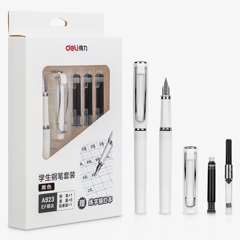 Deli Fountain Pen Calligraphy Fountain Pens Erasab... – Grandado