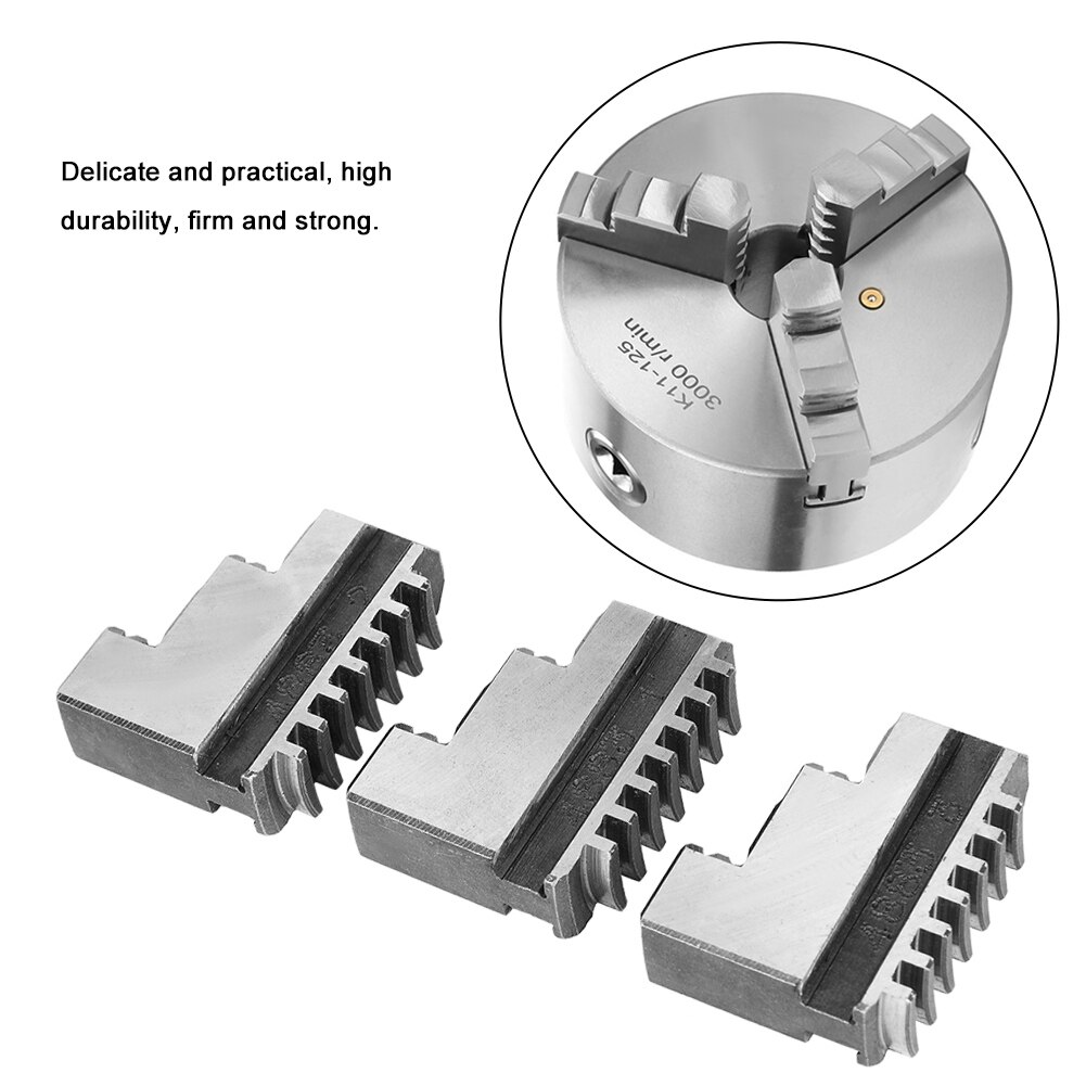 3 Pcs K11-125 External Jaw 5in Chuck 20CrMnTi High... – Grandado