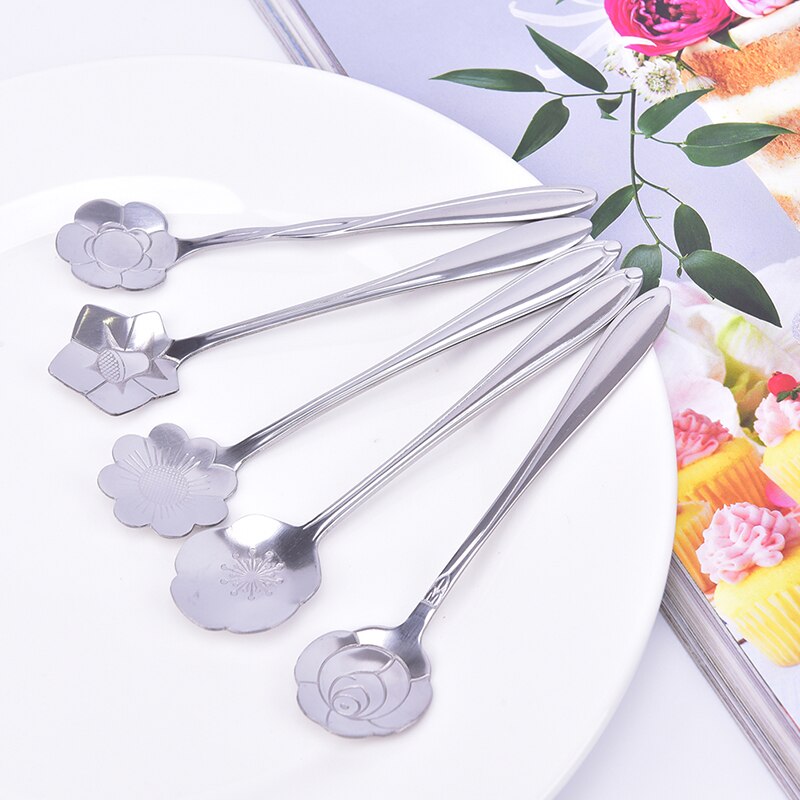 Stainless Steel Flower Shape Coffee Sugar Mixing S... – Grandado