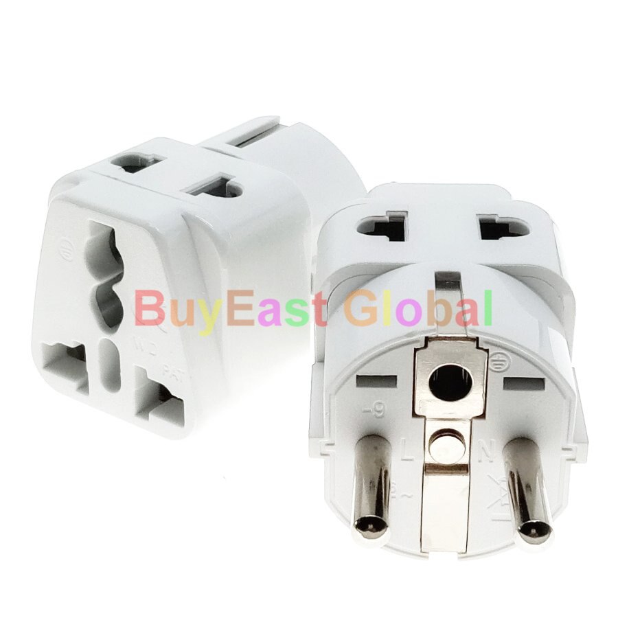 2 IN 1 - EU Schuko Israeli German French Korea Ele... – Grandado